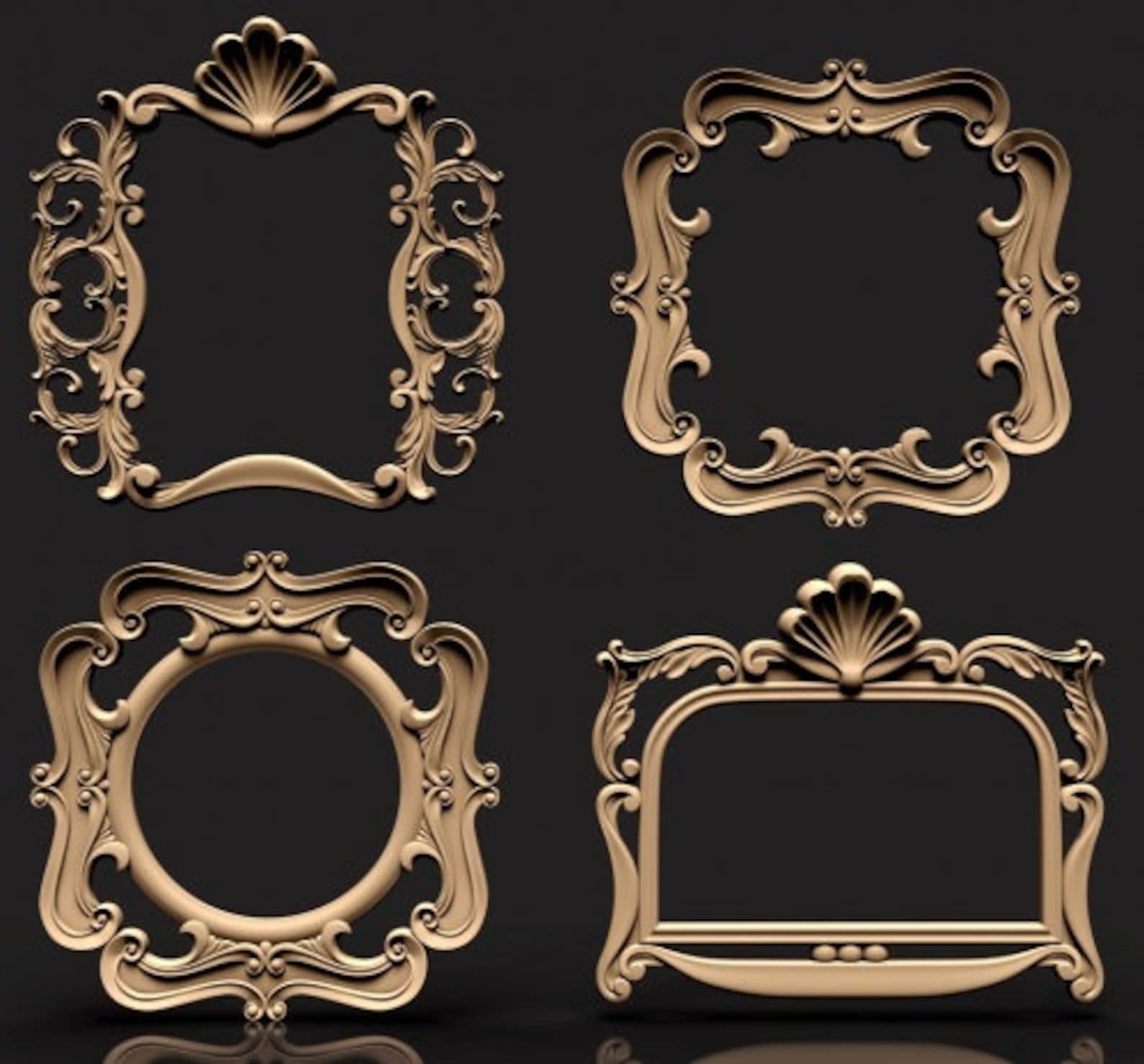 20 PCS ,3D STL Files of Mirror Frames, Picture Frames, Digital File for ...