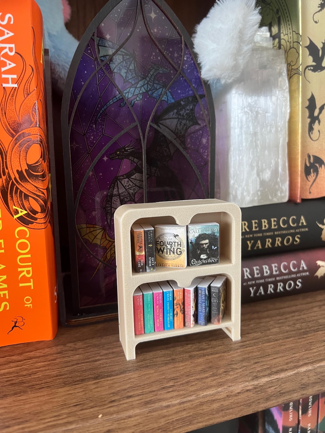 Personalized 3D Printed Mini Book Collection & Book Shelf Nook Colorful ...