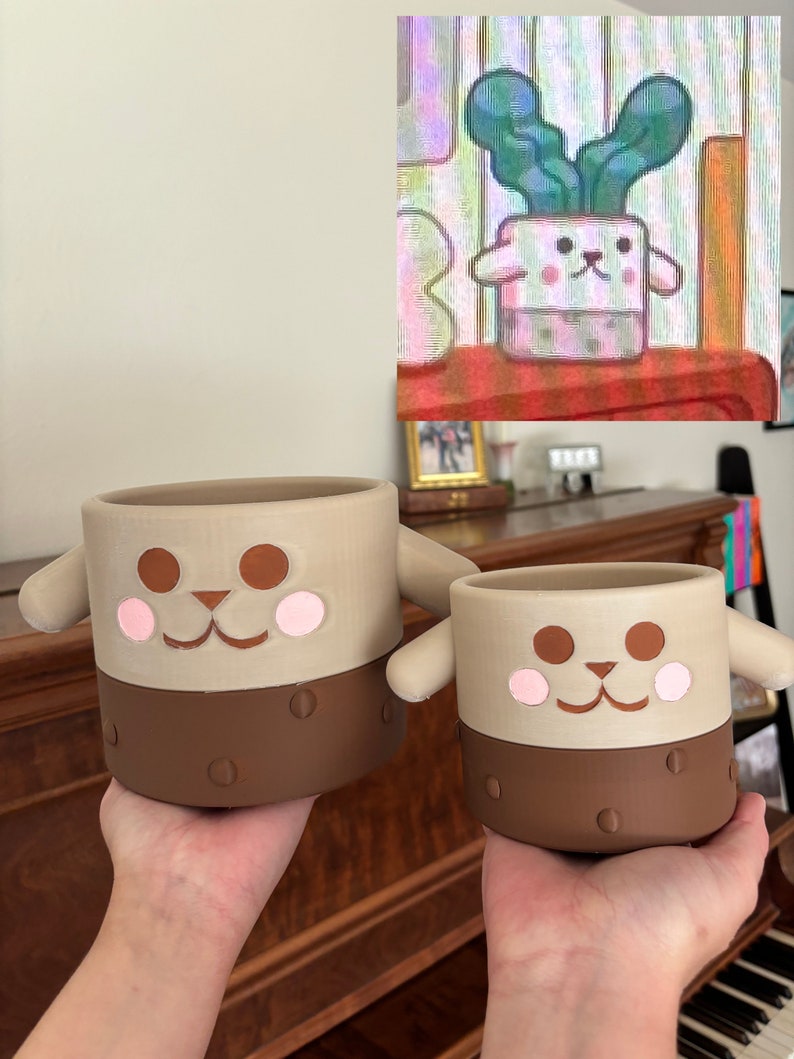 Bluey Inspired Decorative Plant Pot Home Decor 3D Printed Hand Painted ...