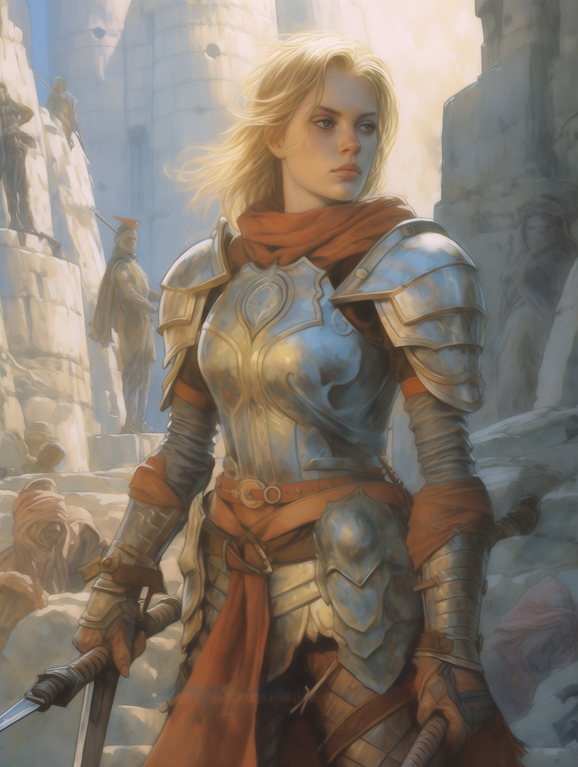 Paladin With a Duty RPG Dnd Character Art - Etsy