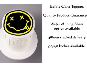 Rock Band Nirvana Edible Cake Topper Decorations A4 - Etsy UK