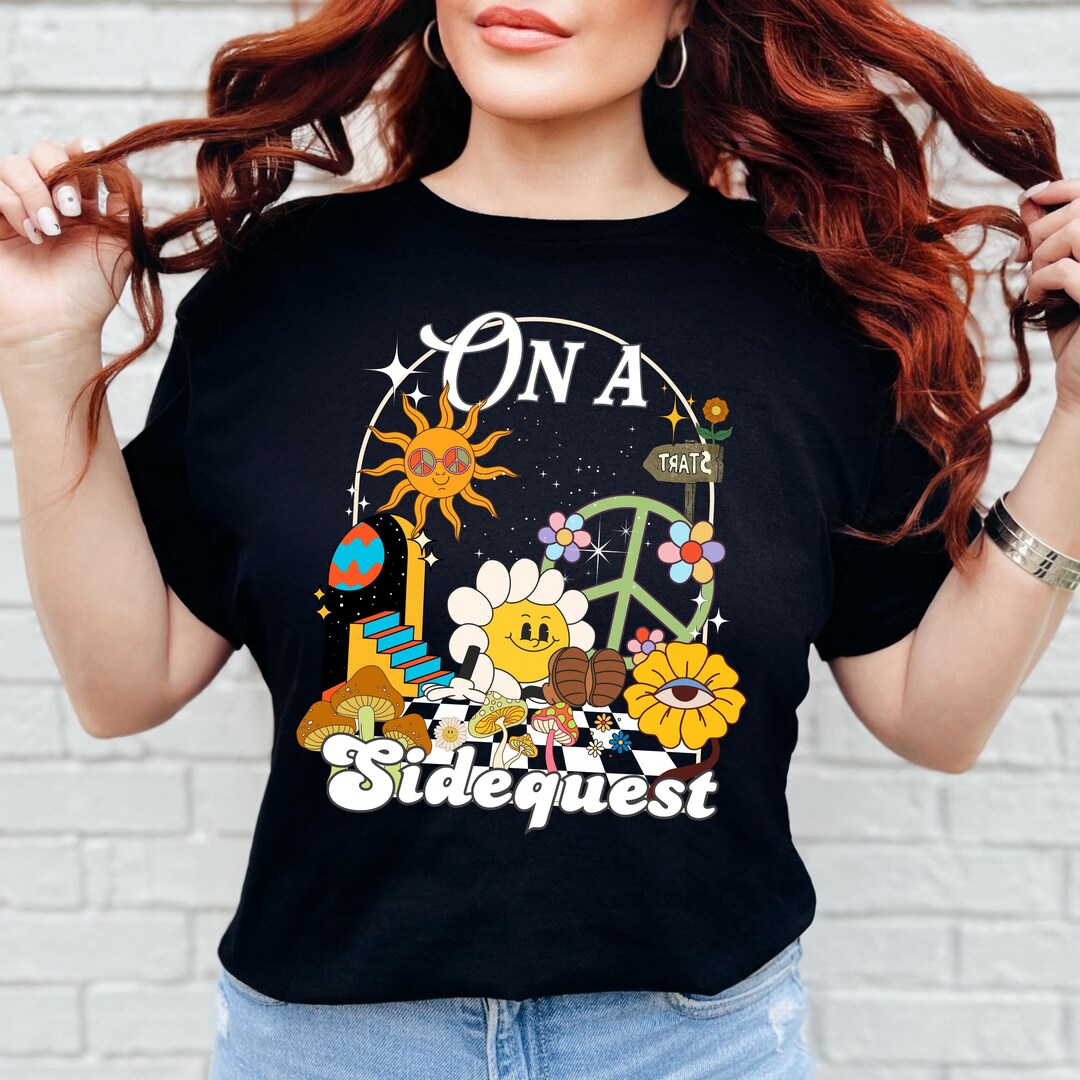 On a Sidequest Shirt Rave Tee Funny Rave Shirt EDM Merch Festival ...