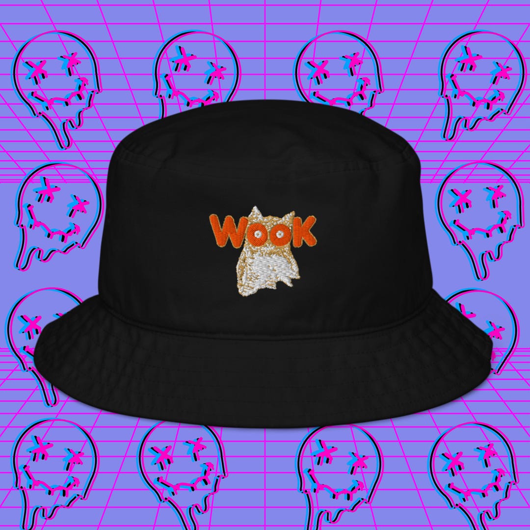 Embroidered Organic Wook Bucket Hat Wook Clothing EDM Merch Bonnaroo ...