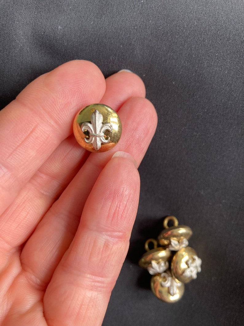 Set of 5 Duke of Lancaster's Regiment 14.5mm Mounted Dome Silver and ...