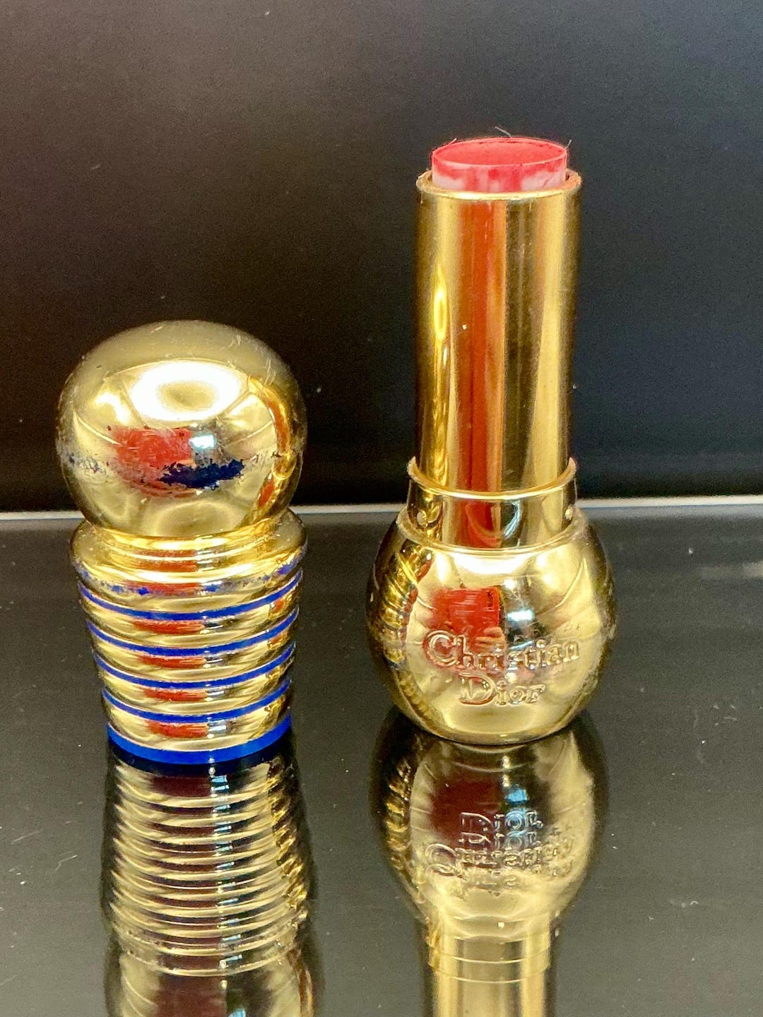 Vintage Dior Diorific Lipstick Case – Empty Gold Bullet, Made in France ...