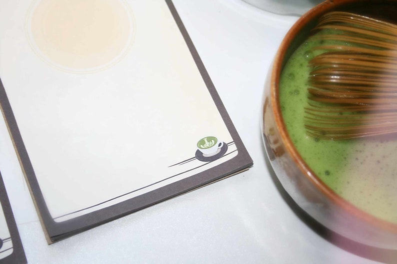 Japanese Matcha Stationery Notepad | Traditional Matcha Journaling ...