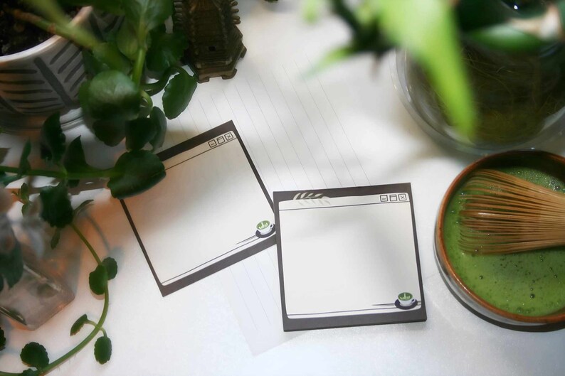 Japanese Matcha Stationery Notepad Set | Traditional Matcha Journal ...