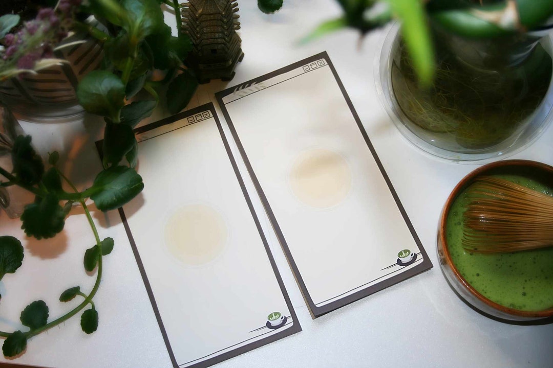Japanese Matcha Stationery Notepad | Traditional Matcha Journaling ...