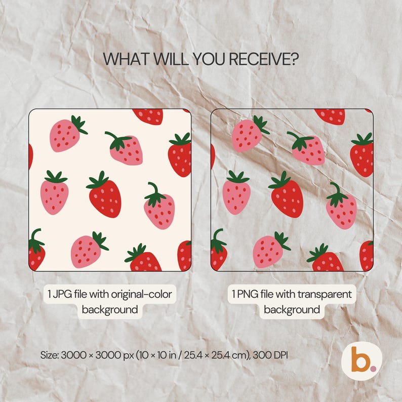 Strawberry Seamless Pattern Digital Paper, Fruit Print, Summer Fabric ...