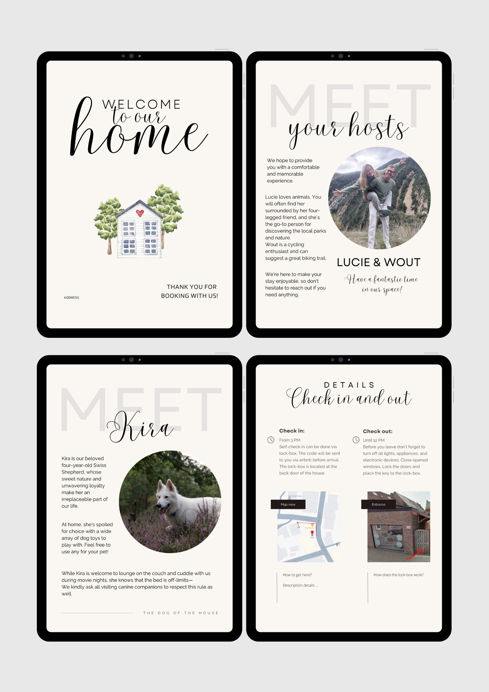 Airbnb Welcome Book Template Guest Book, House Host Manual, Vacation ...