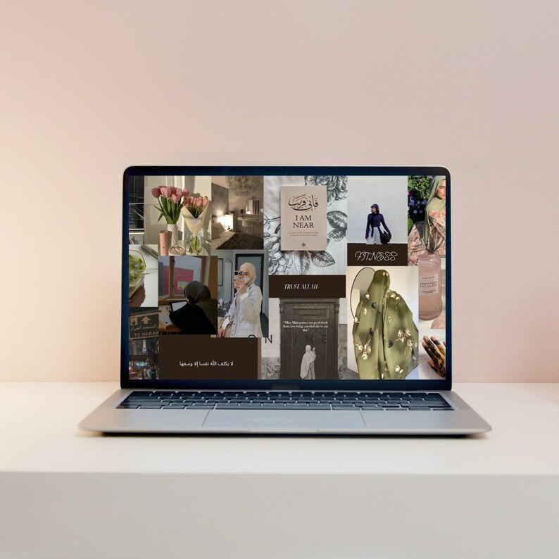 Aesthetic Muslimah Vision Board Mod Hijab Dreams Islamic Art Decor - Etsy