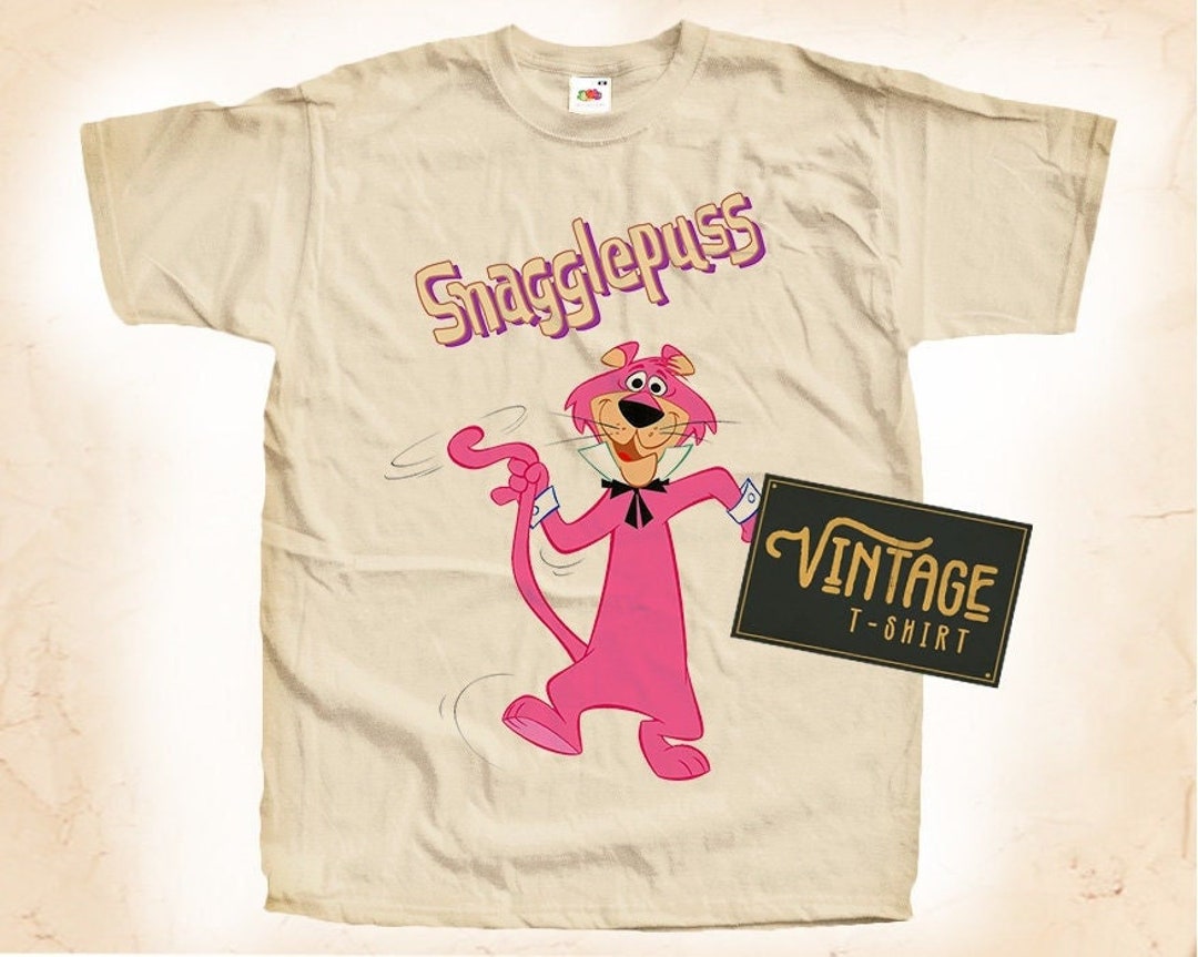 Snagglepuss V1 Tshirt Vintage Natural Color Men's Tshirt DTG Digital ...