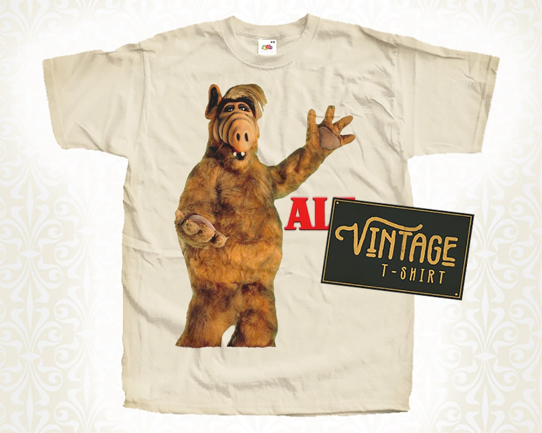 Alf V10 Tshirt Vintage Natural Color Men's Tshirt DTG Digital Print ...