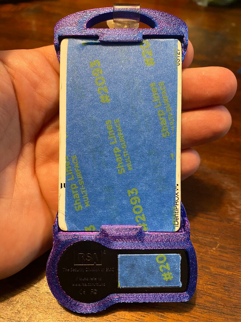 Dual Badge ID Card Holder With RSA Token PLUS Badge Reel - Etsy