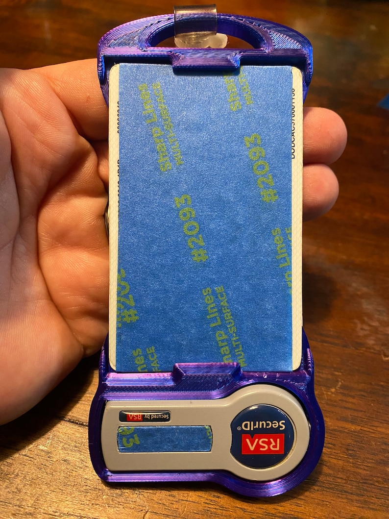 Dual Badge ID Card Holder With RSA Token PLUS Badge Reel - Etsy