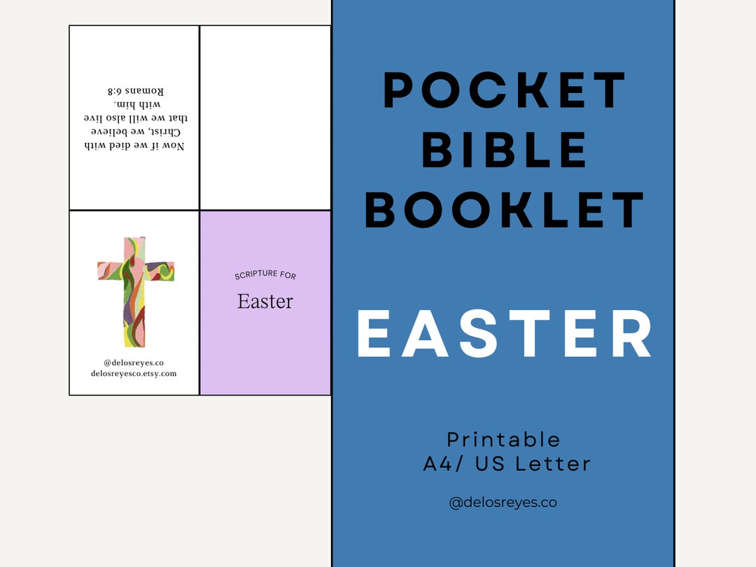 Printable Bible Study Booklet, Scripture for Easter - Etsy