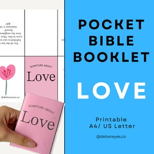 Printable Bible Study Booklet, Scripture About Love - Etsy