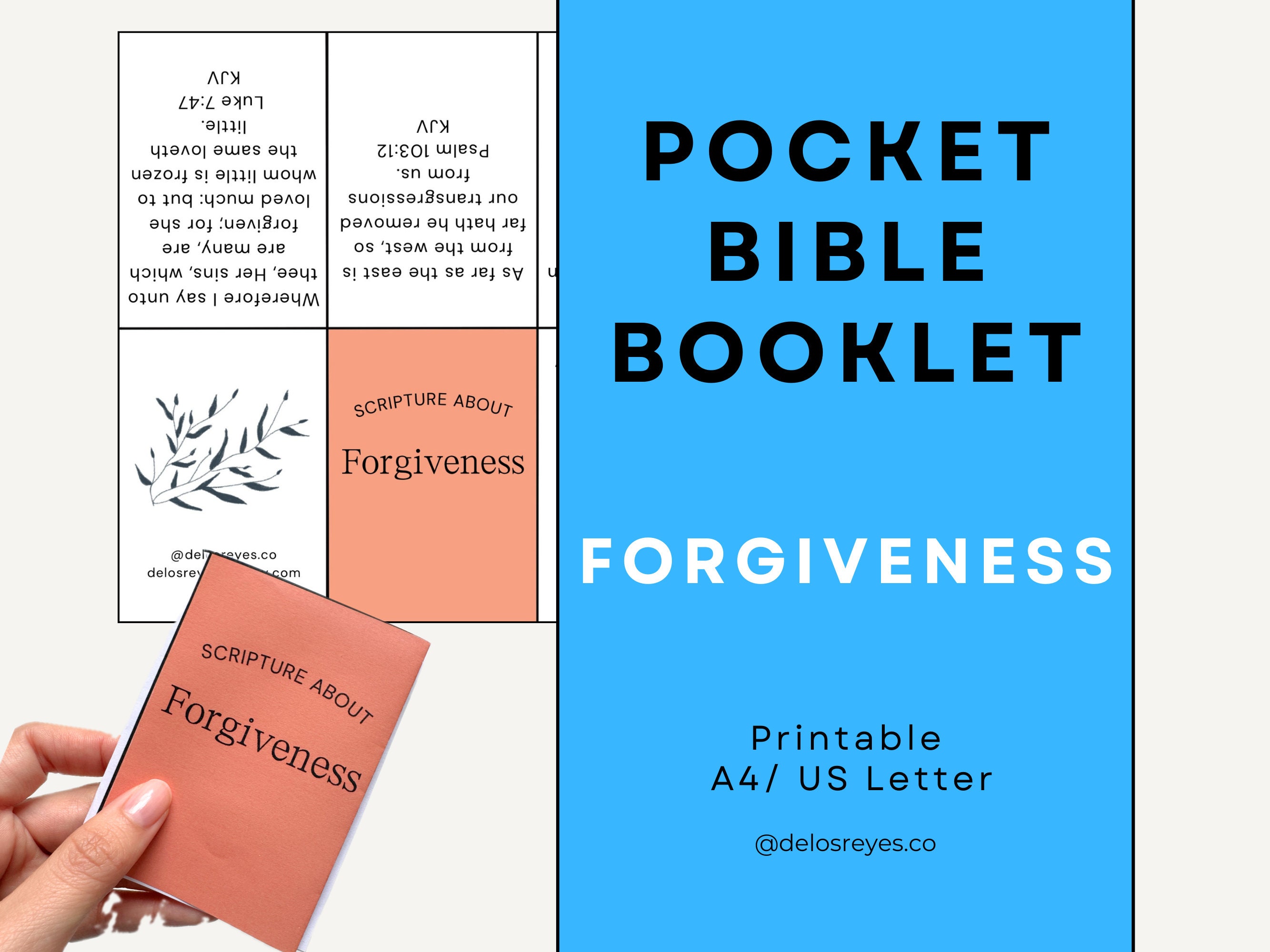 Printable Bible Study Booklet, Scripture About Forgiveness - Etsy