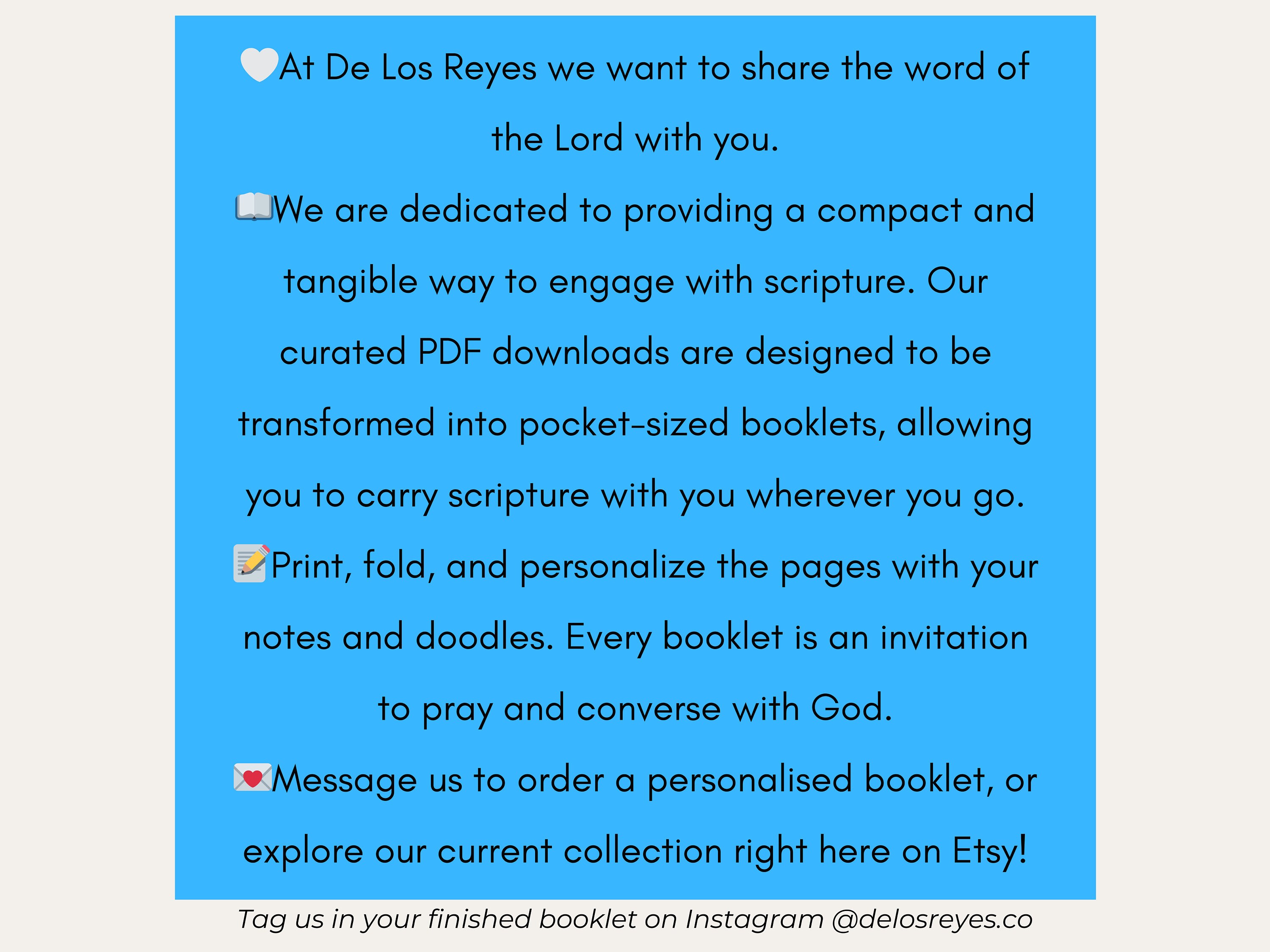 Printable Bible Study Booklet, Scripture About Fruits of the Spirit - Etsy