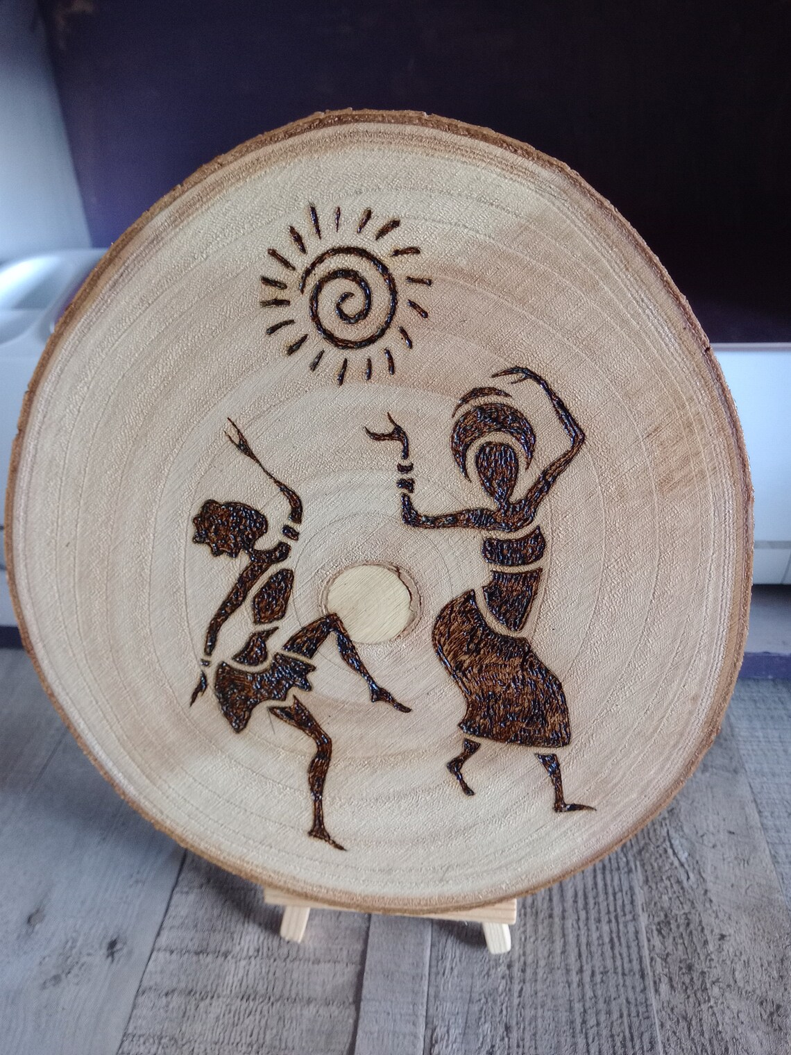 African Ladies Wooden Pyrography Wall Hanging - Etsy