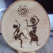 African Ladies Wooden Pyrography Wall Hanging - Etsy
