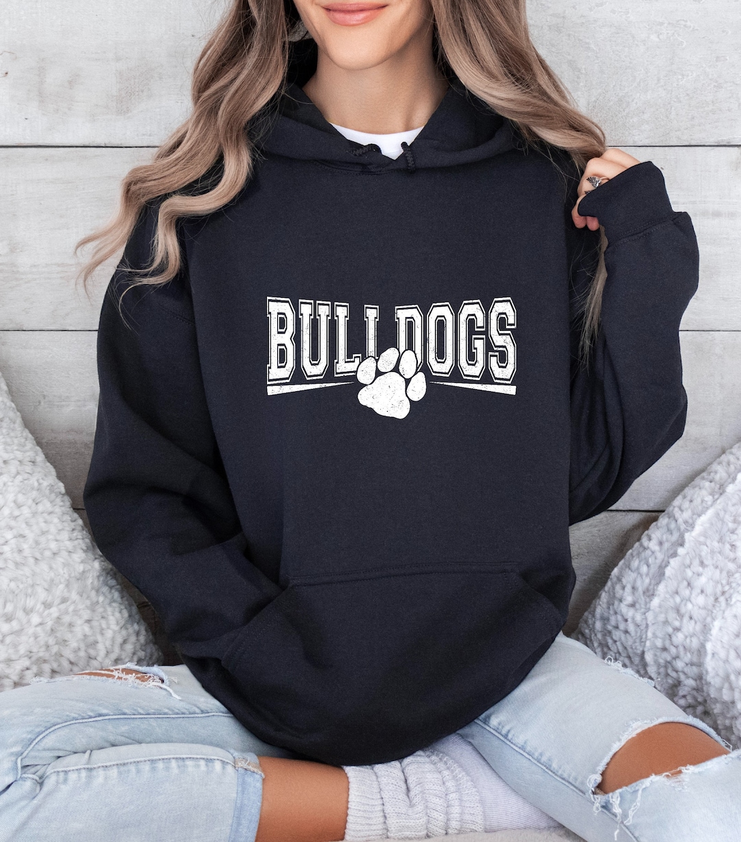 Custom School Name Hoodie, Custom Mascot Hoodie, Custom Team Name ...