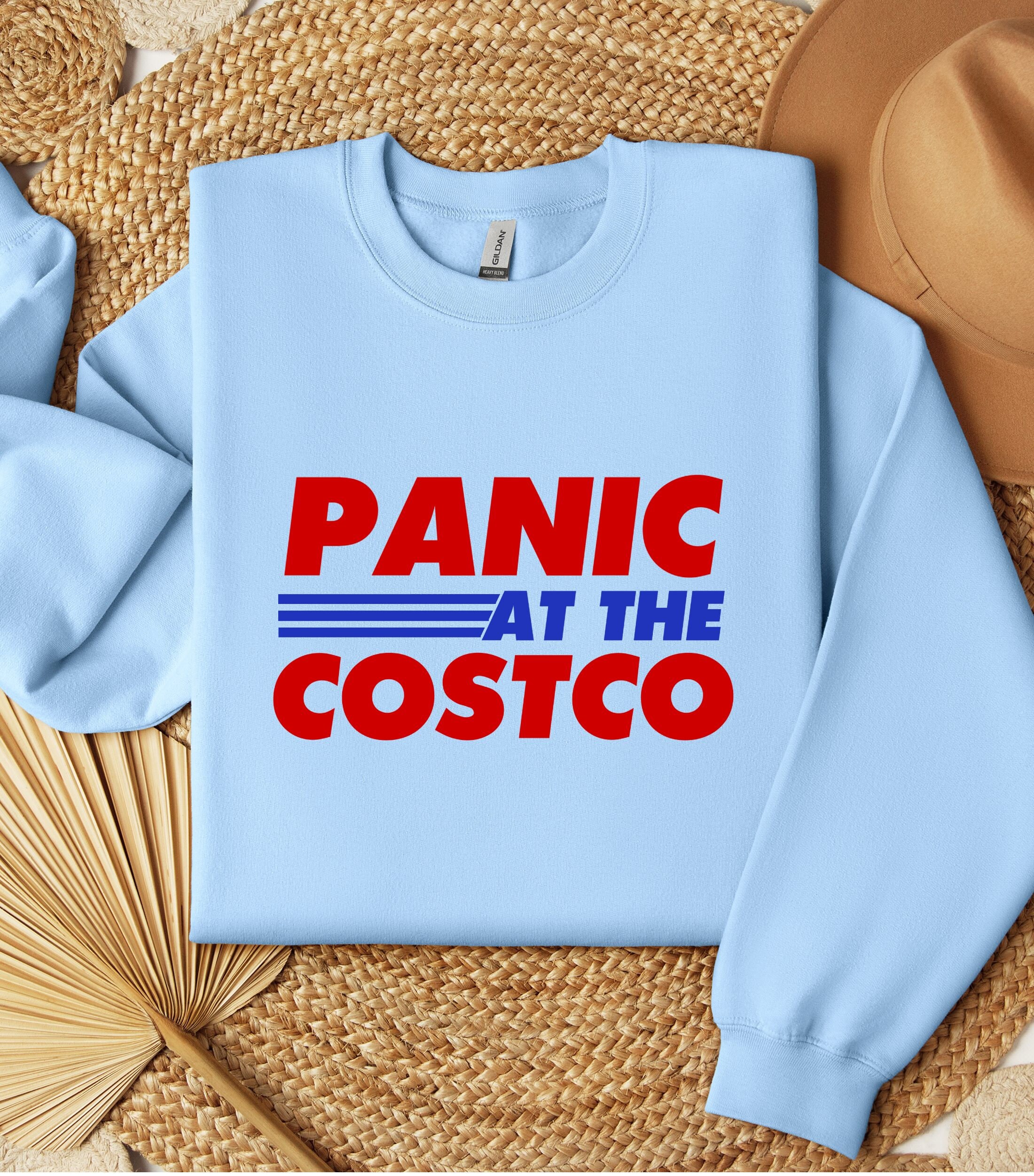 Panic at the Costco Sweatshirt, Funny Meme Sweatshirt, Costco Meme ...