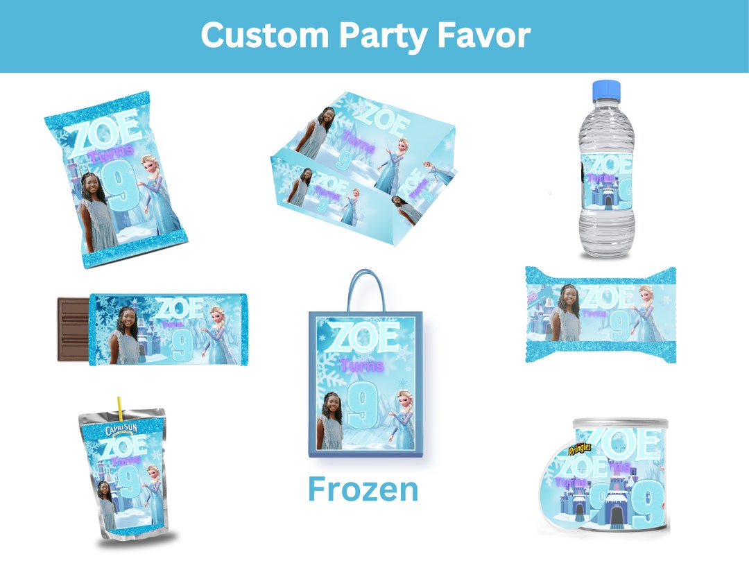 Editable Party Favor Template-frozen - Etsy