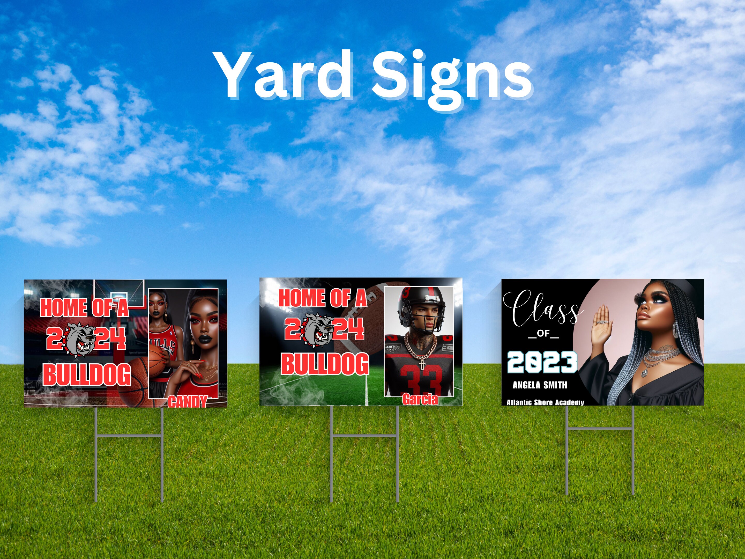 Editable Yard Sign Set Graduation,birthdays, Baby Showers Etc - Etsy