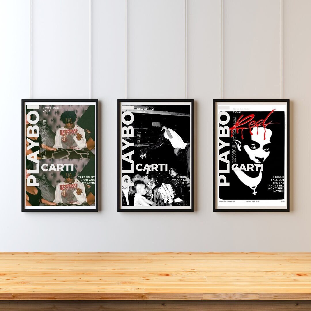 Playboi Carti Bundle Set of 3 / Album Poster / Printable Wall Art / Die ...