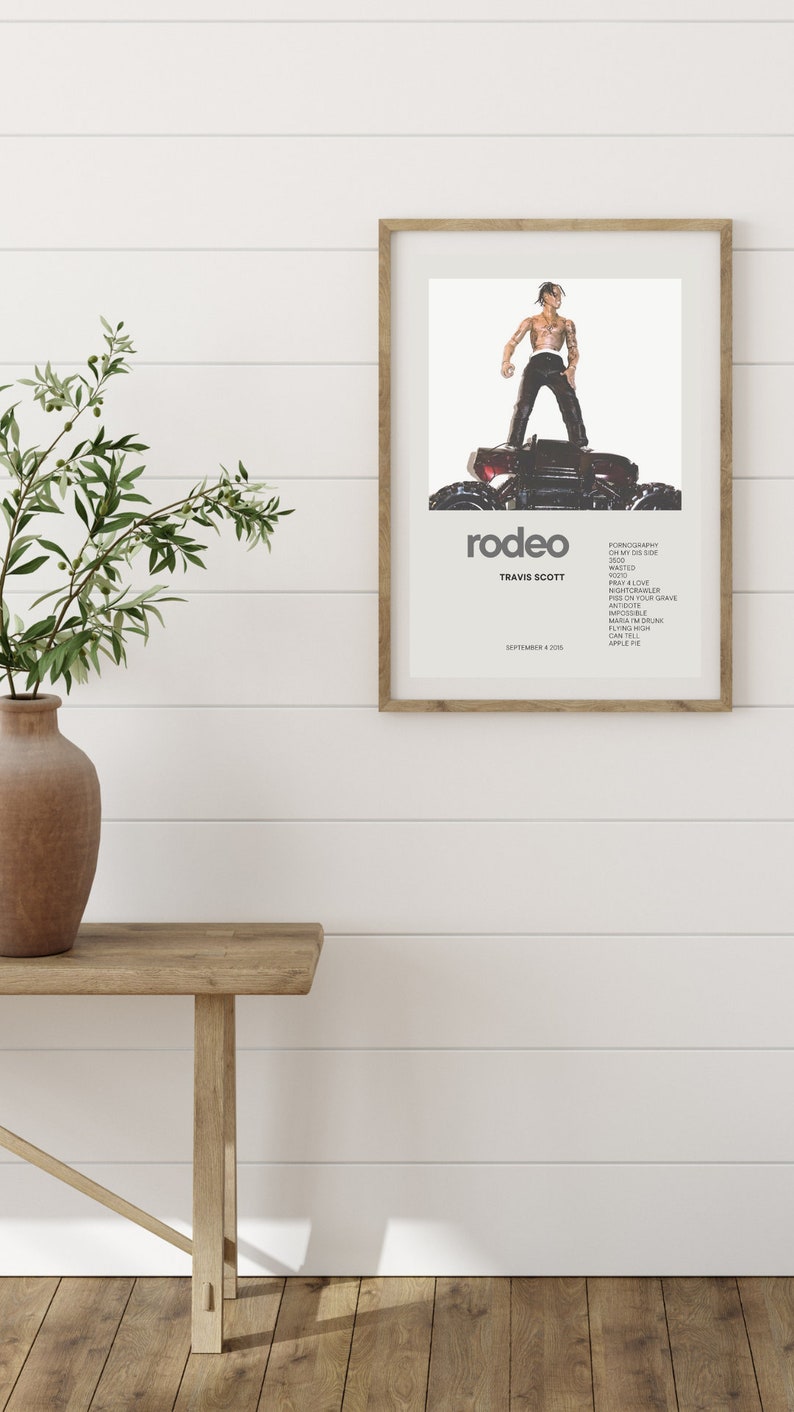 Travis Scott Print / Album Poster / Printable Wall Art / Rodeo ...