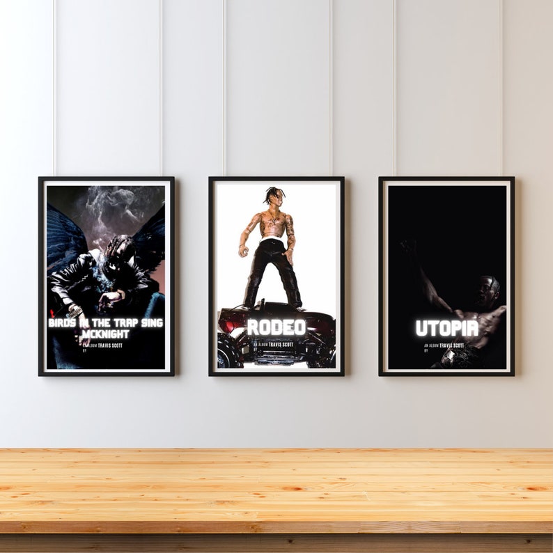 Set of 3 Travis Scott Album Poster / Album Poster / Printable Wall Art ...