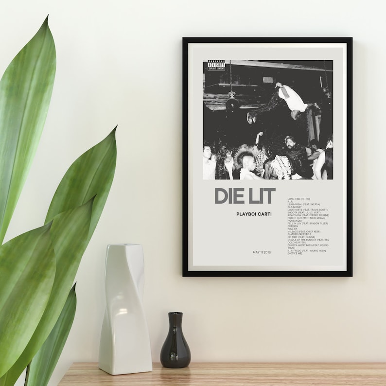 Playboi Carti Print / Album Poster / Printable Wall Art / Die Lit ...