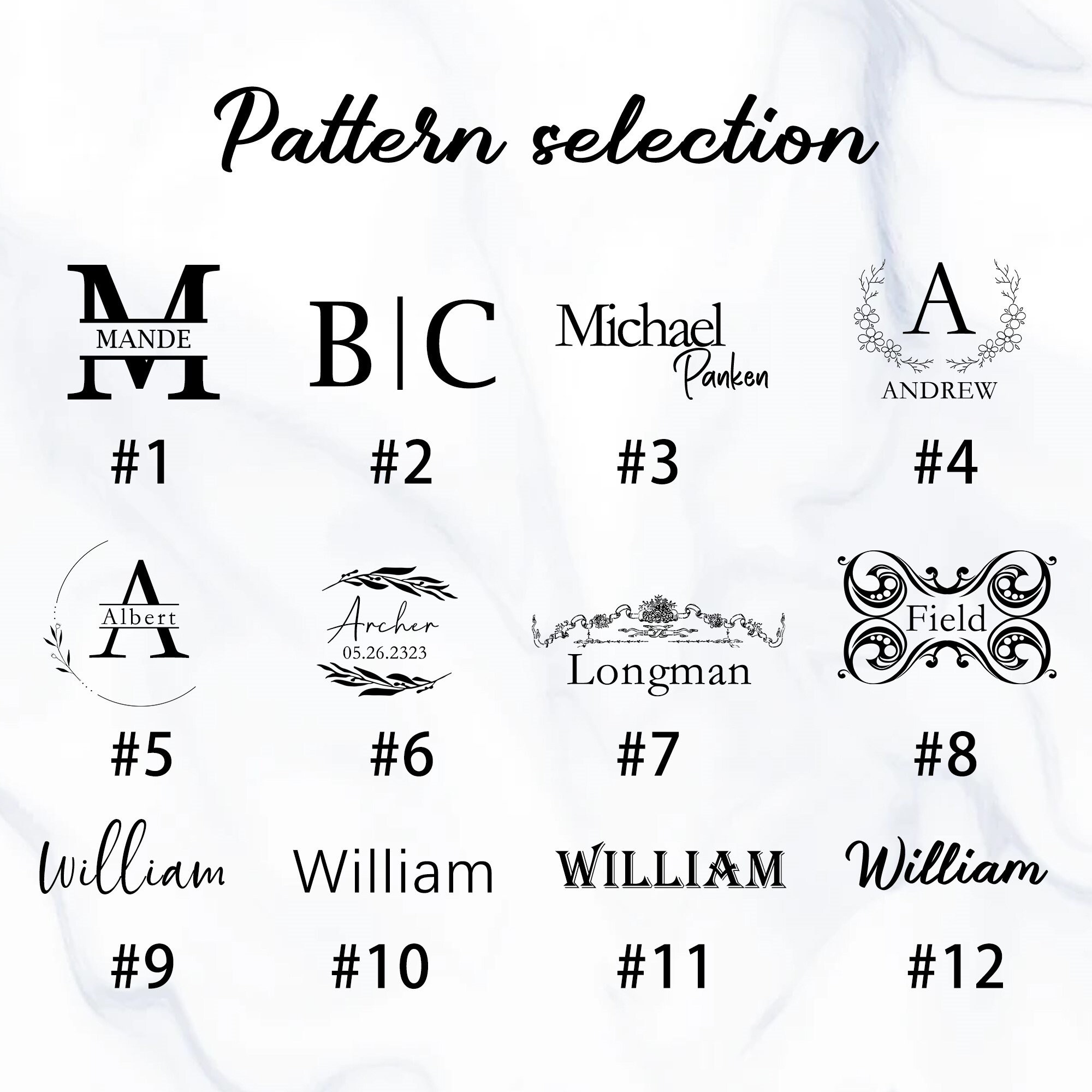 Custom Name Logo Leather Folder Gifts for Men, Personalized Engraved ...