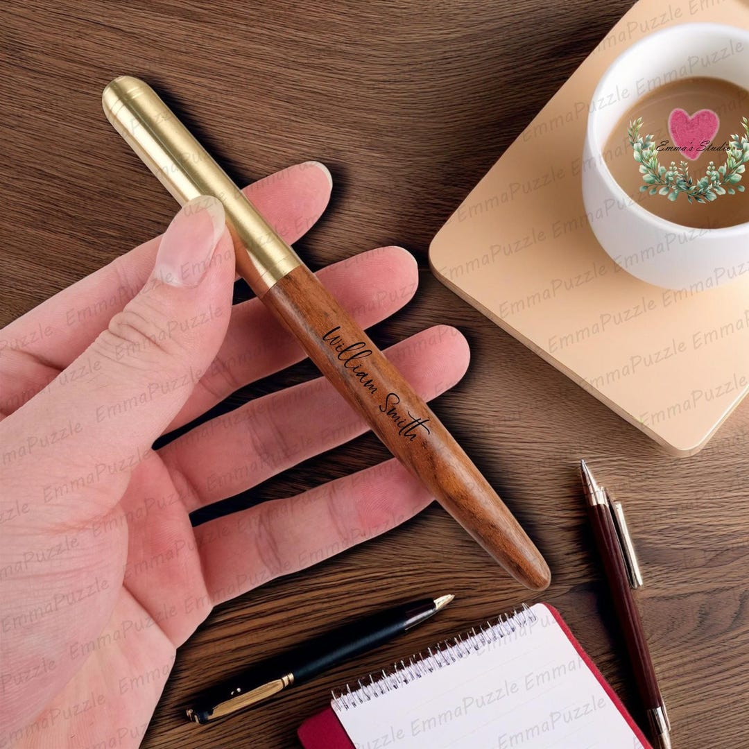 Personalized Walnut Pointed Tail Business Signature Pen, Conference Pen ...