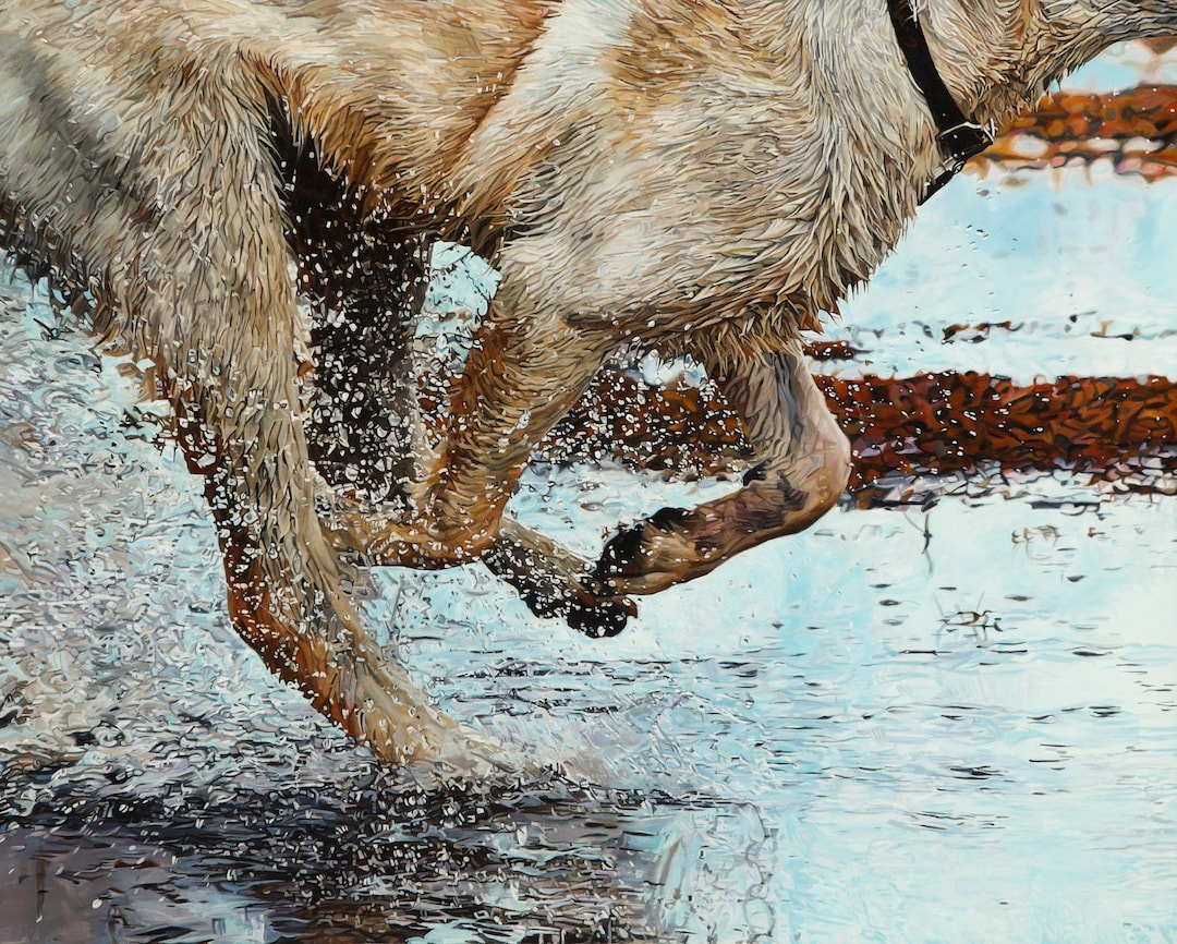 Running Dog Art Print, Museum Quality Matte Paper - Etsy