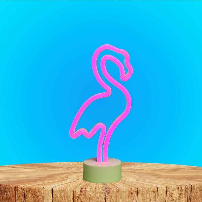 Neon Flamingo, Neon Flamingo Sign, Neon Animals, Neon Lighting Animal ...