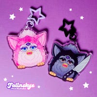 Furby Faceplate Keychain - Etsy