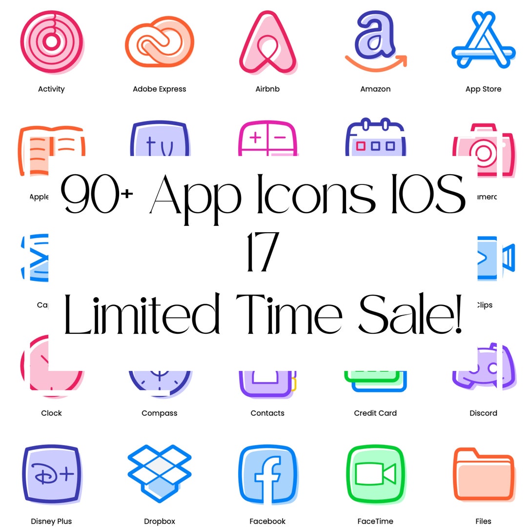 90+ High Resolution Hand Drawn Ios Icons | iPhone IOS 17 App Aesthetic ...