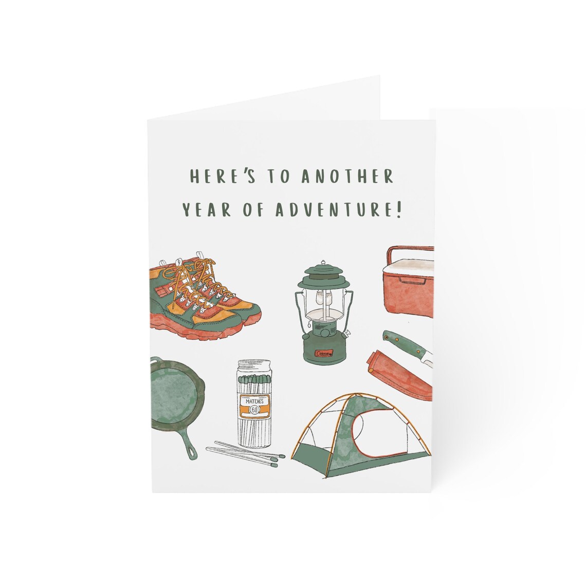 Happy Birthday Adventure Greeting Card Blank Inside, Here’s to Another ...