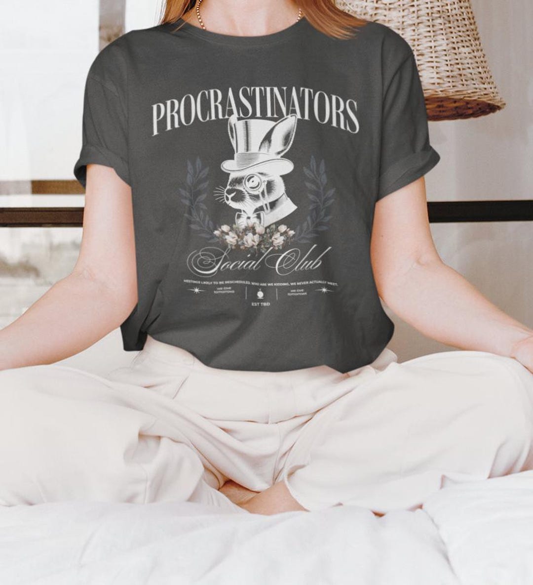 Procrastinators Social Club Comfort Colors Tee | Oversized Streetwear ...