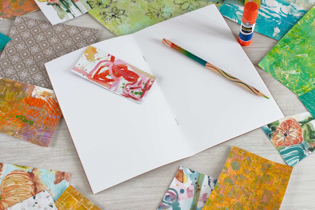 Paper Collage Kit With LARGE Paper Journal Handcrafted Quality Paper ...