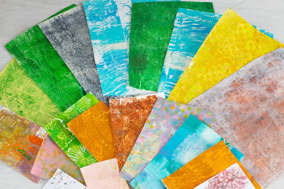 Paper Collage Kit With LARGE Paper Journal Handcrafted Quality Paper ...