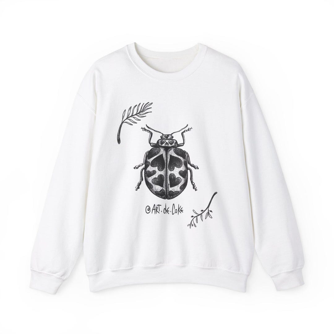 Ladybug Love Sweatshirt, Cute Insect Apparel, Nature Lover Gift, Spring ...