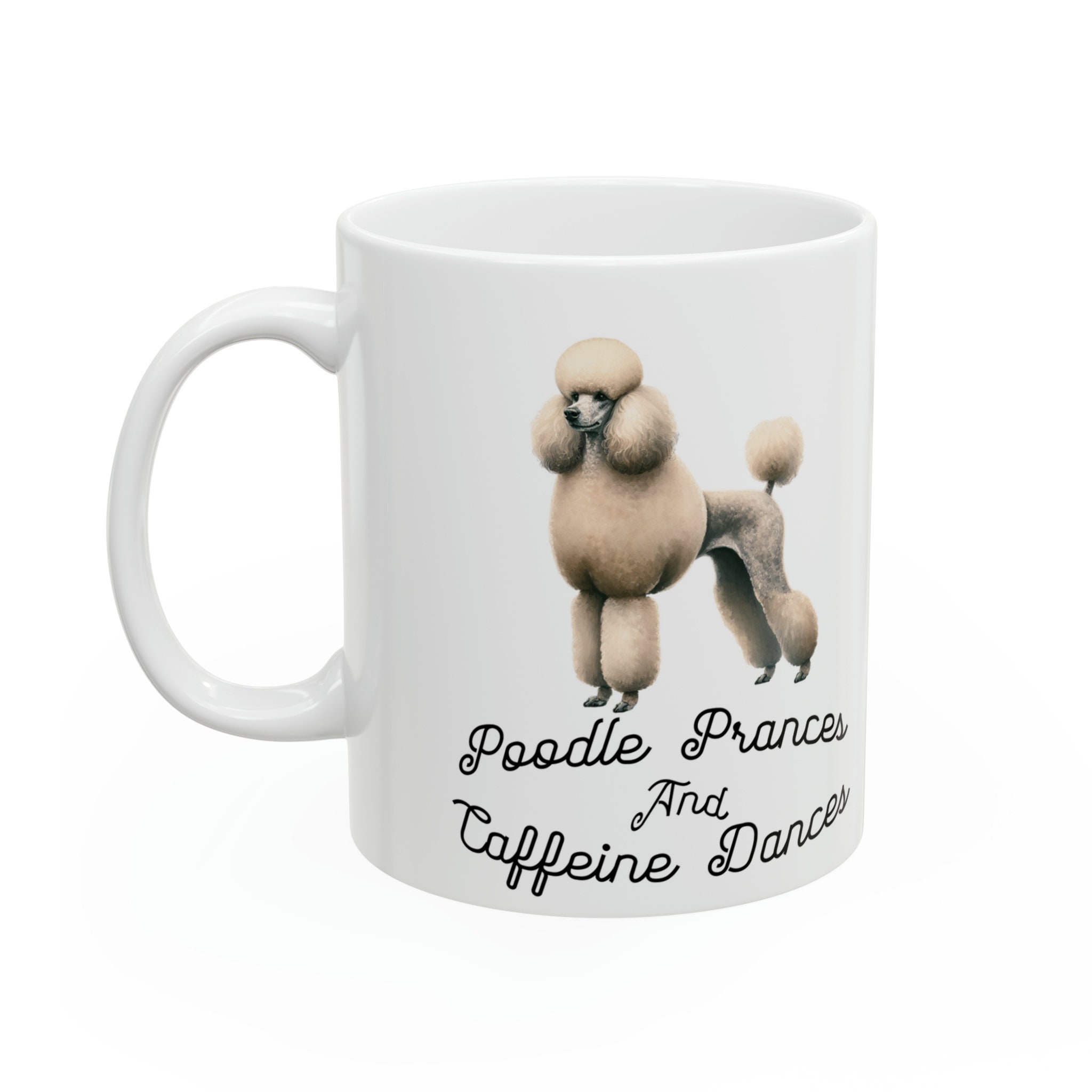 Ceramic Poodle Mug, Dog Mom Gift, Puppy Lover Coffee Cup, Animal Tea ...