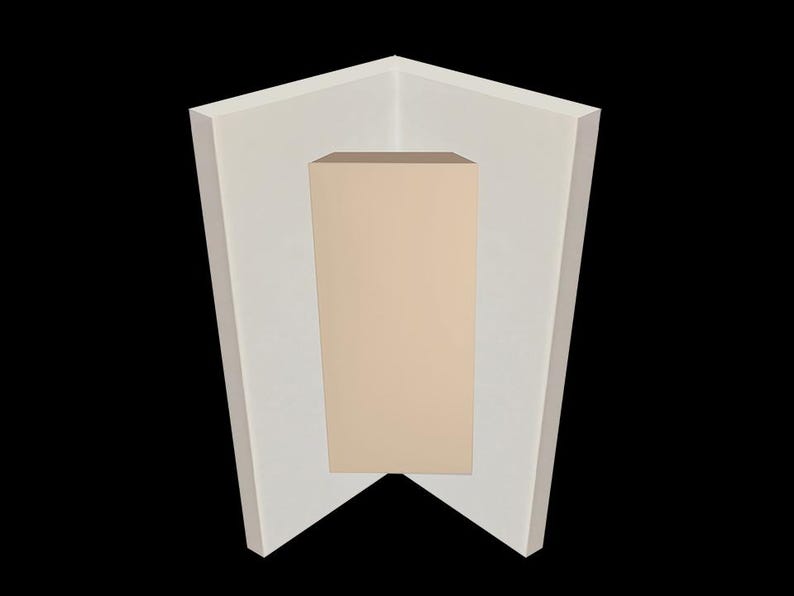 Premium Acoustic Bass Trap Wood Frame - Set of 4, for Sound Corners ...
