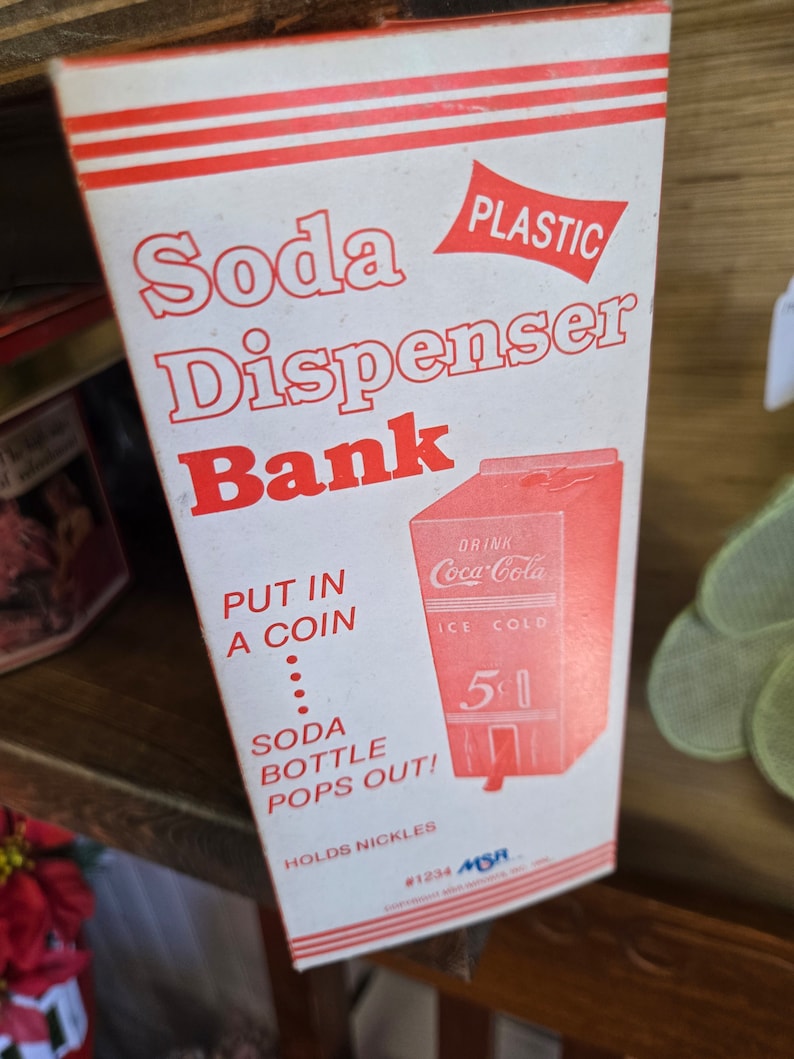 Coca Cola Soda Machine Bank - Etsy