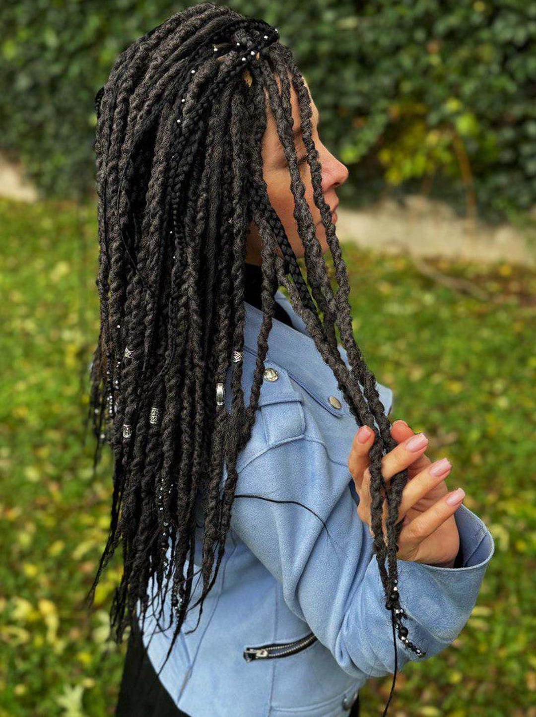 Light Black Dreads End Black Dread, Double Ended Dreadlocks, Viking ...