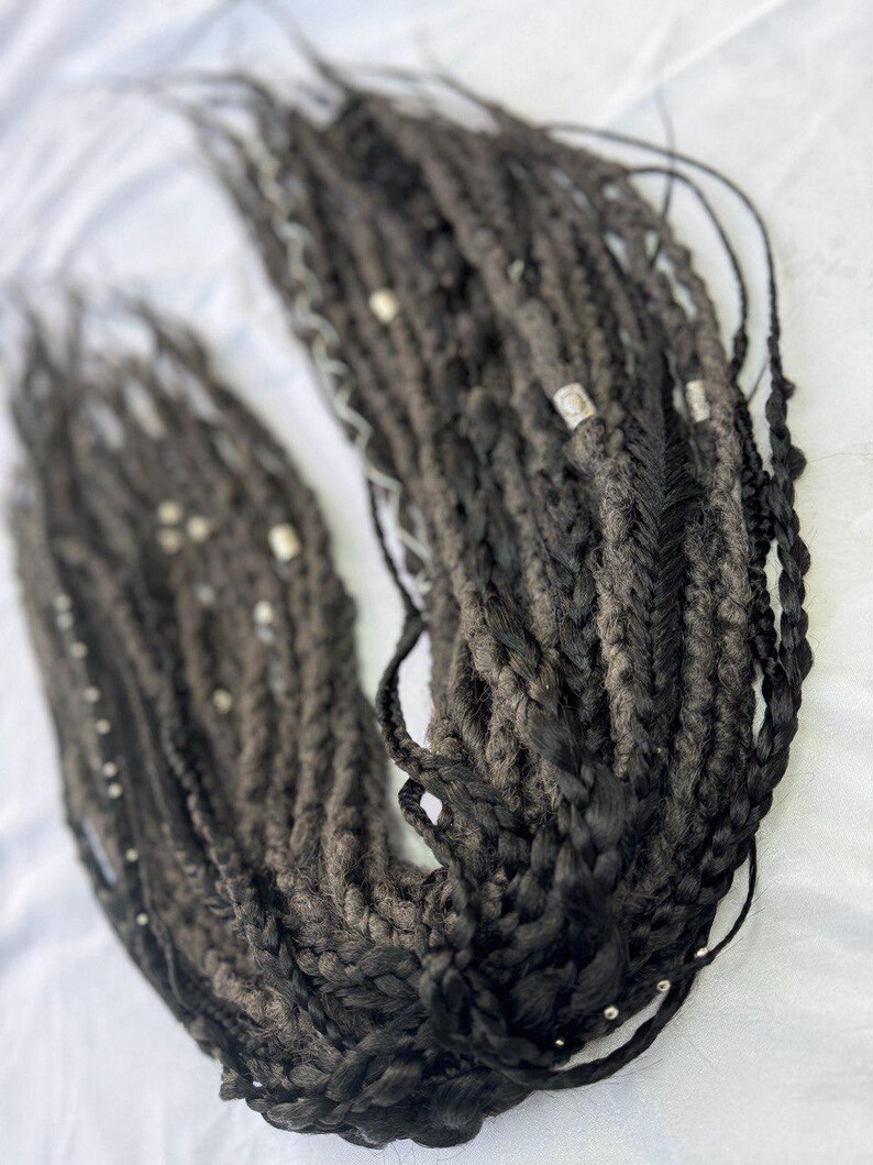 Light Black Dreads End Black Dread, Double Ended Dreadlocks, Viking ...