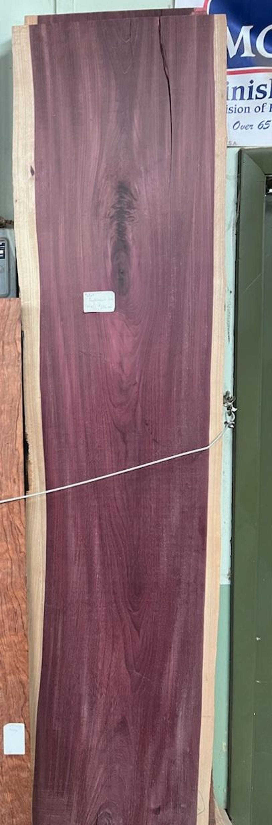 Purple Heart Exotic Live Edge Wood Slab Slab.. Two Halves (2 ...